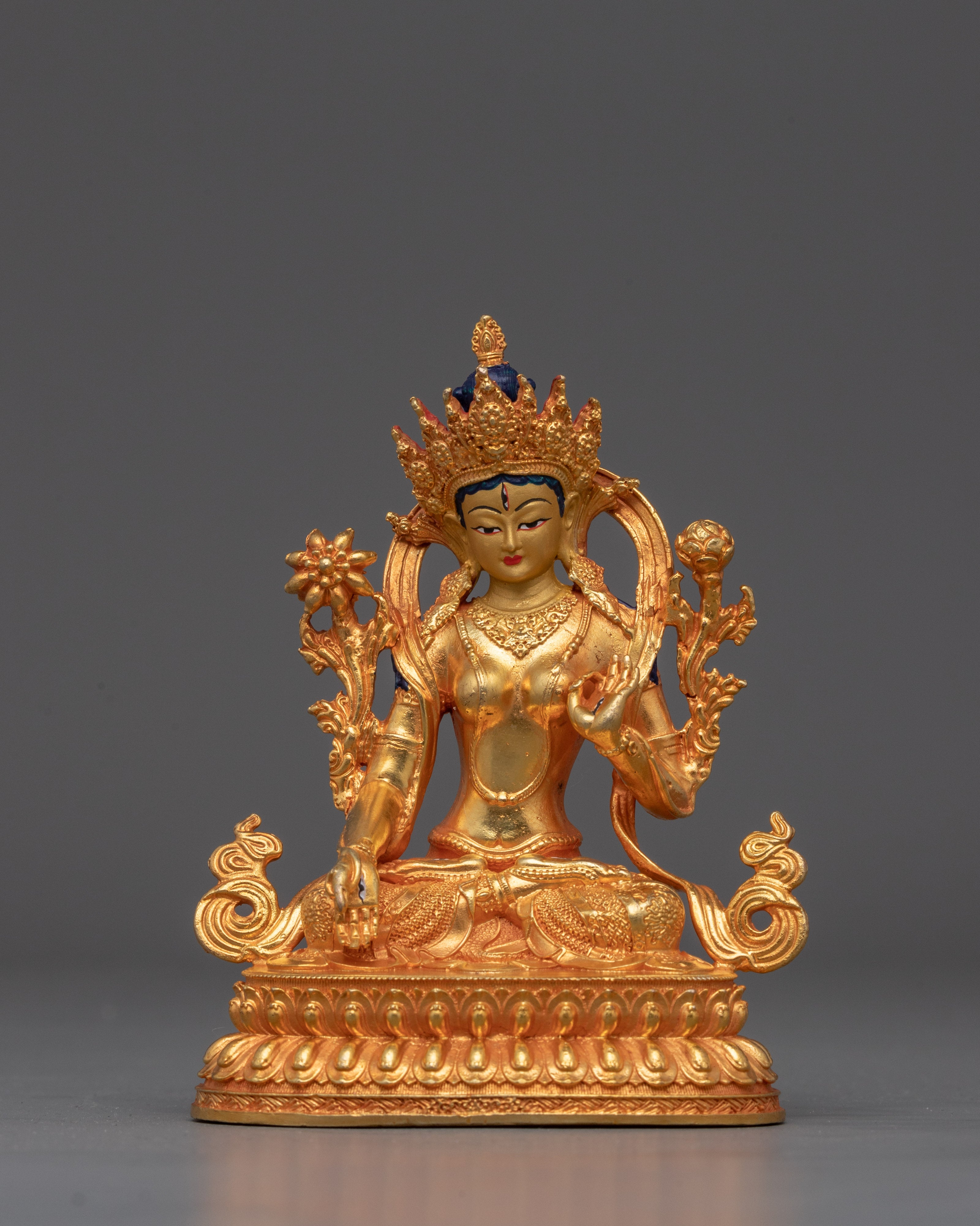 4.1 Inch Long Life White Tara Statue | Mother of all Buddhas