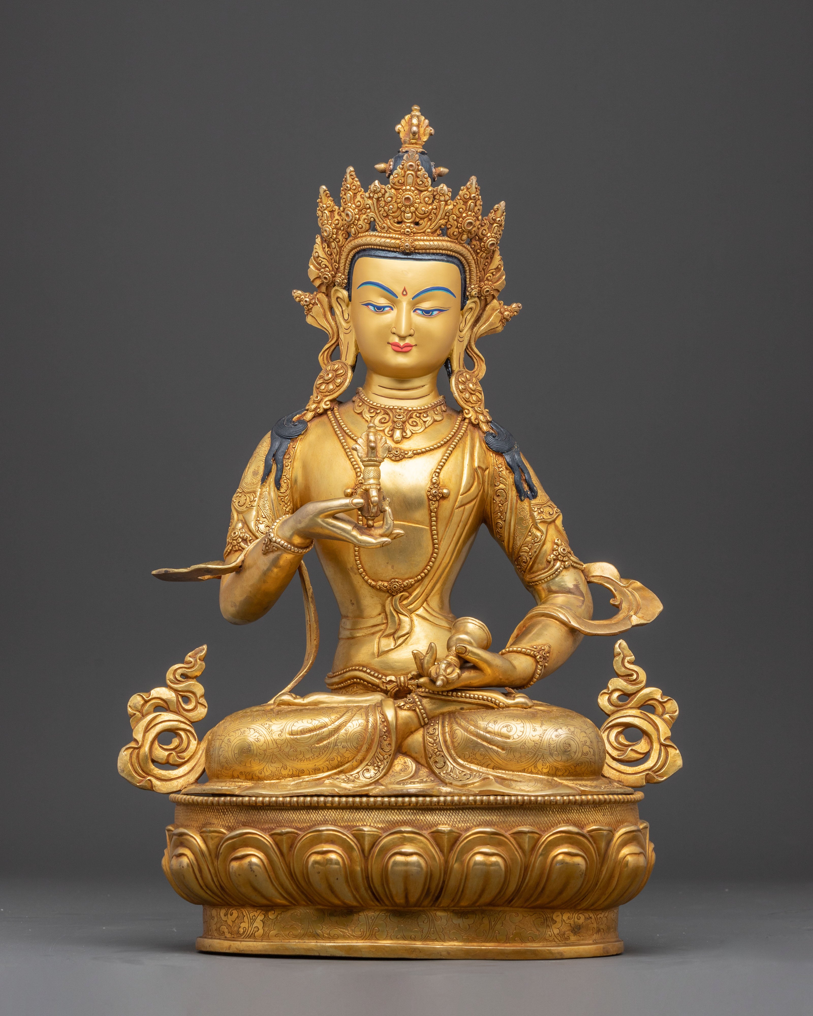 Vajrasattva Statue: Purification Deity | Himalayan Golden Sculpture