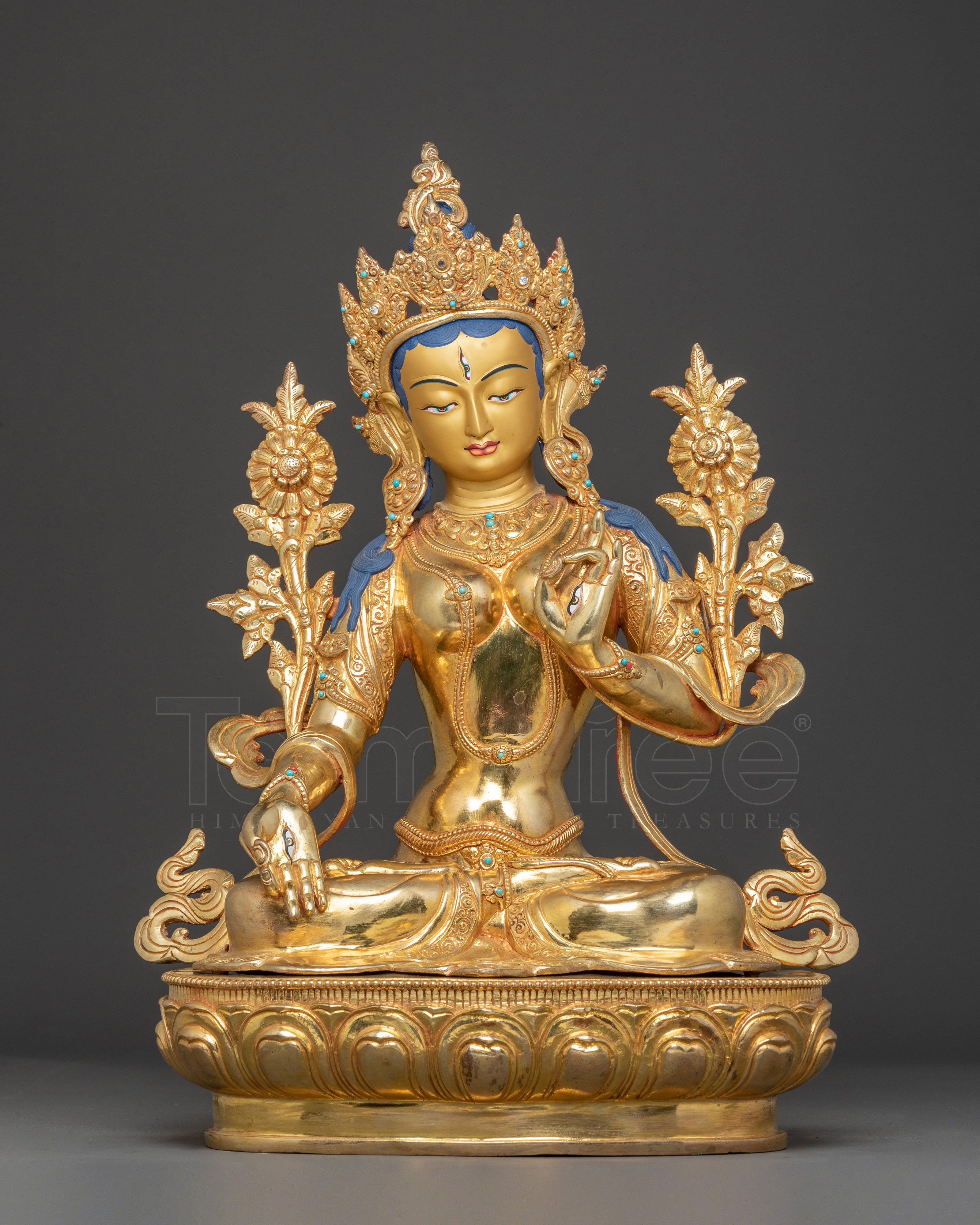 White Tara Golden Statue | The Divine Embodiment of Compassion