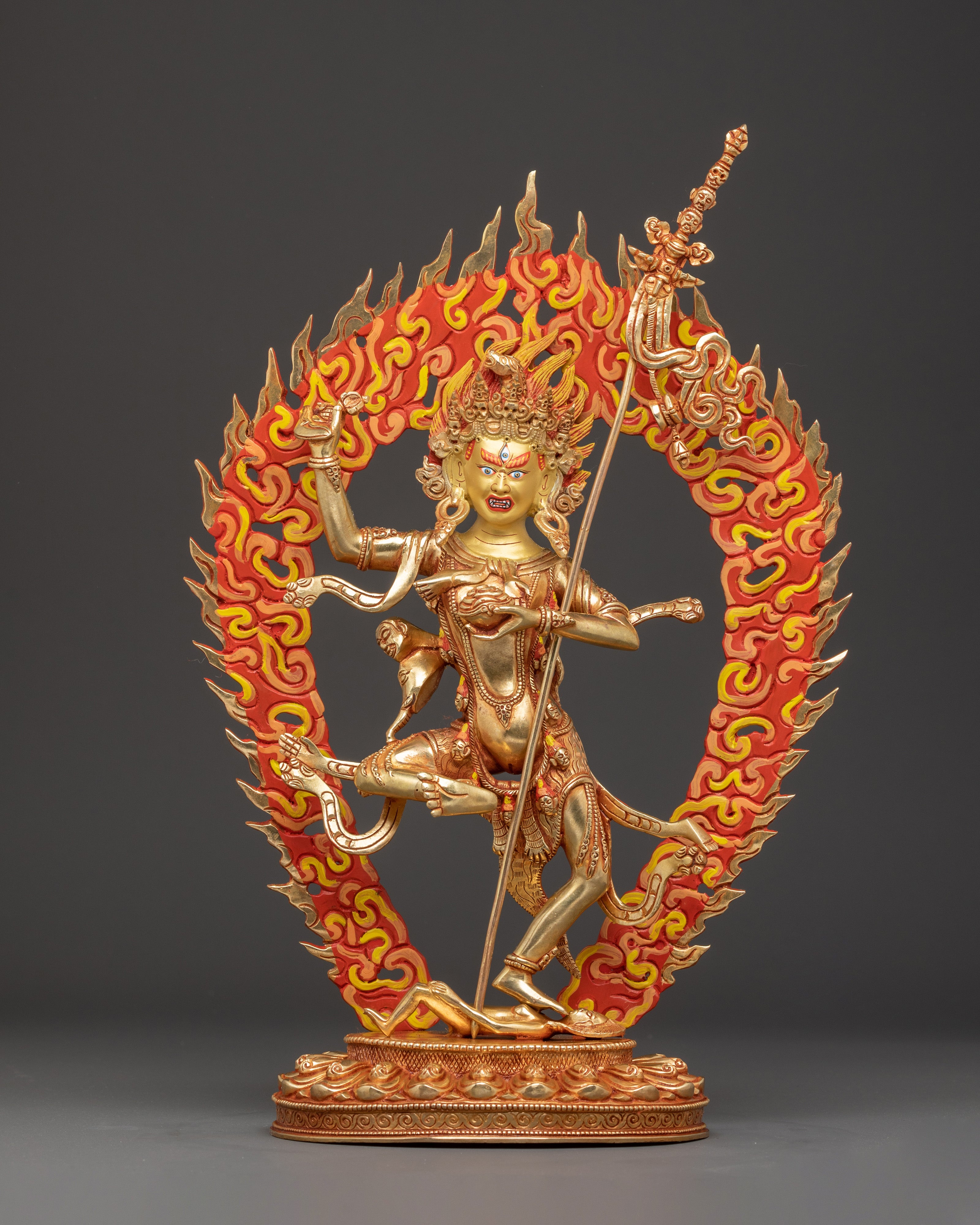 Handmade Troma Nagmo Copper Statue | Tibetan Deity of Wisdom