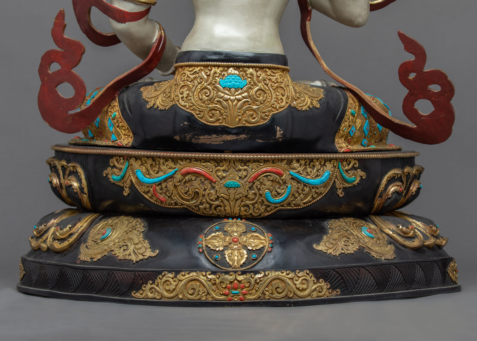 Vajrasattva Purification Statue | Gold-Plated Himalayan Artwork Of Vaj