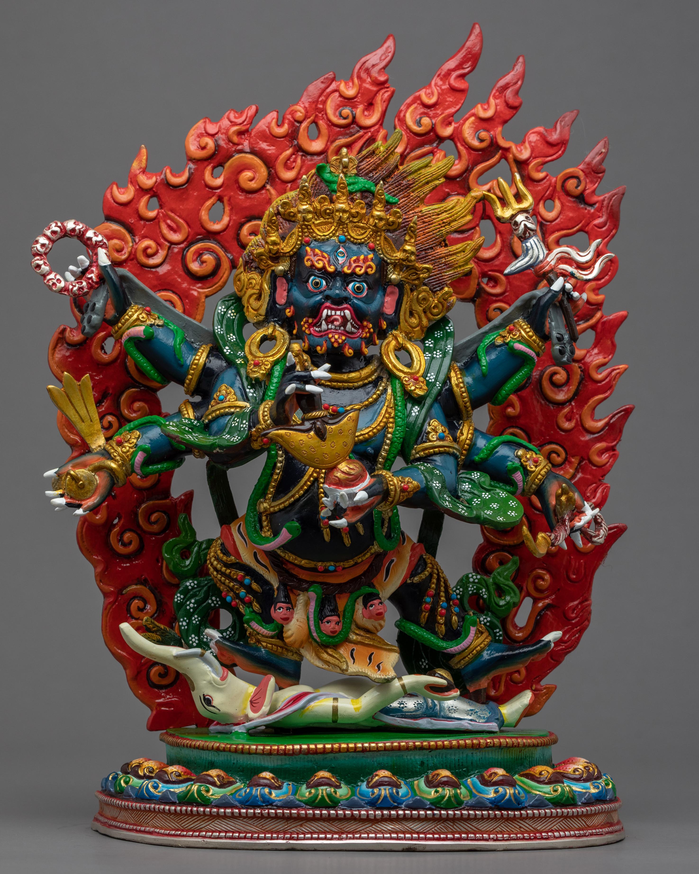 Mahakala Statue | Six Armed Buddhist deity