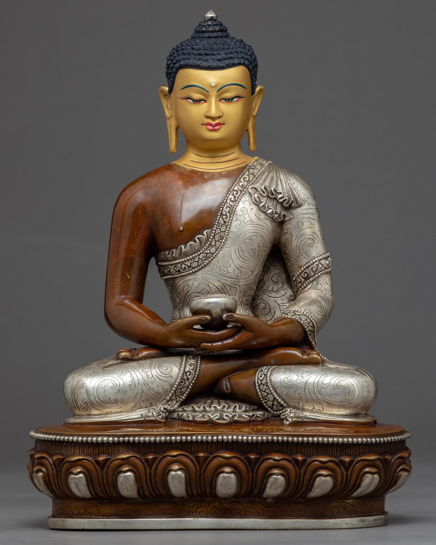 Seated Buddha Amitabha Sculpture | Traditional Tibetan Art Of Buddha A