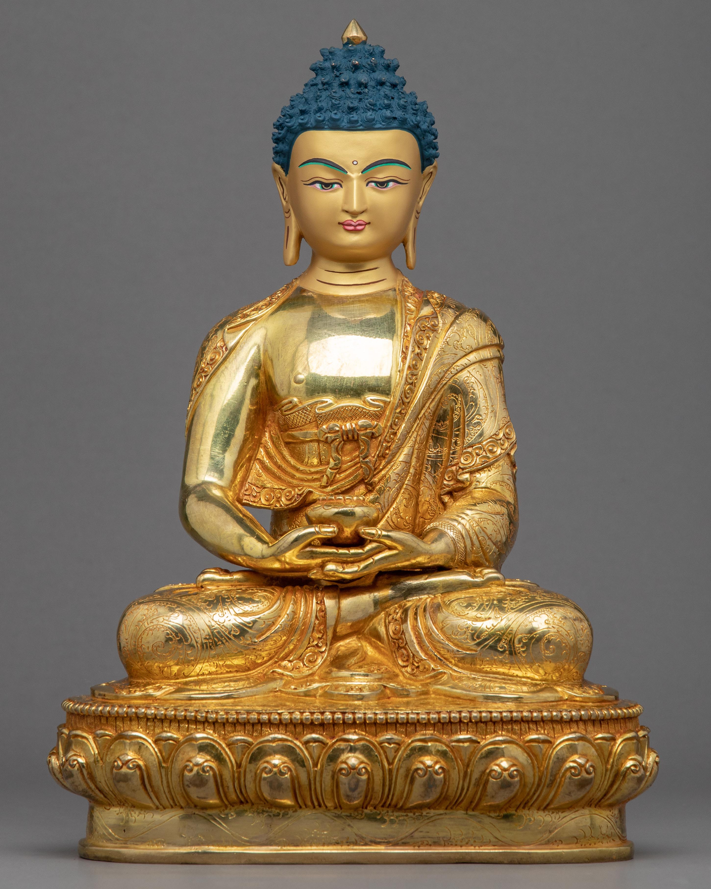 Amitabha Practice Statue | Traditionally Hand Carved Buddha Amitabha S