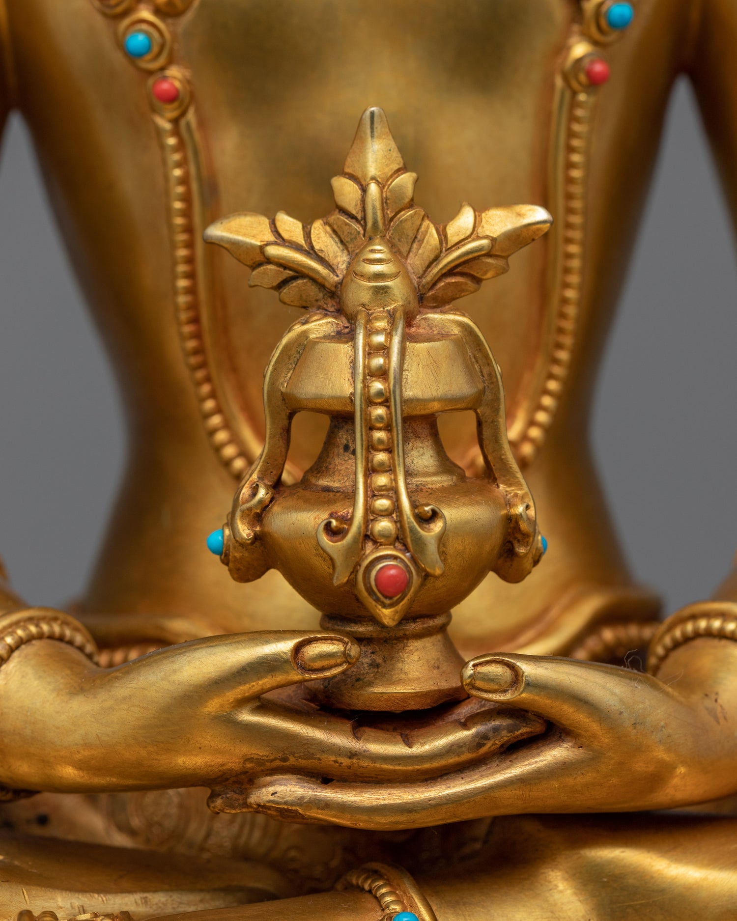 Amitayus Long Life Mantra Sculpture| Himalayan Buddhist Sacred Art