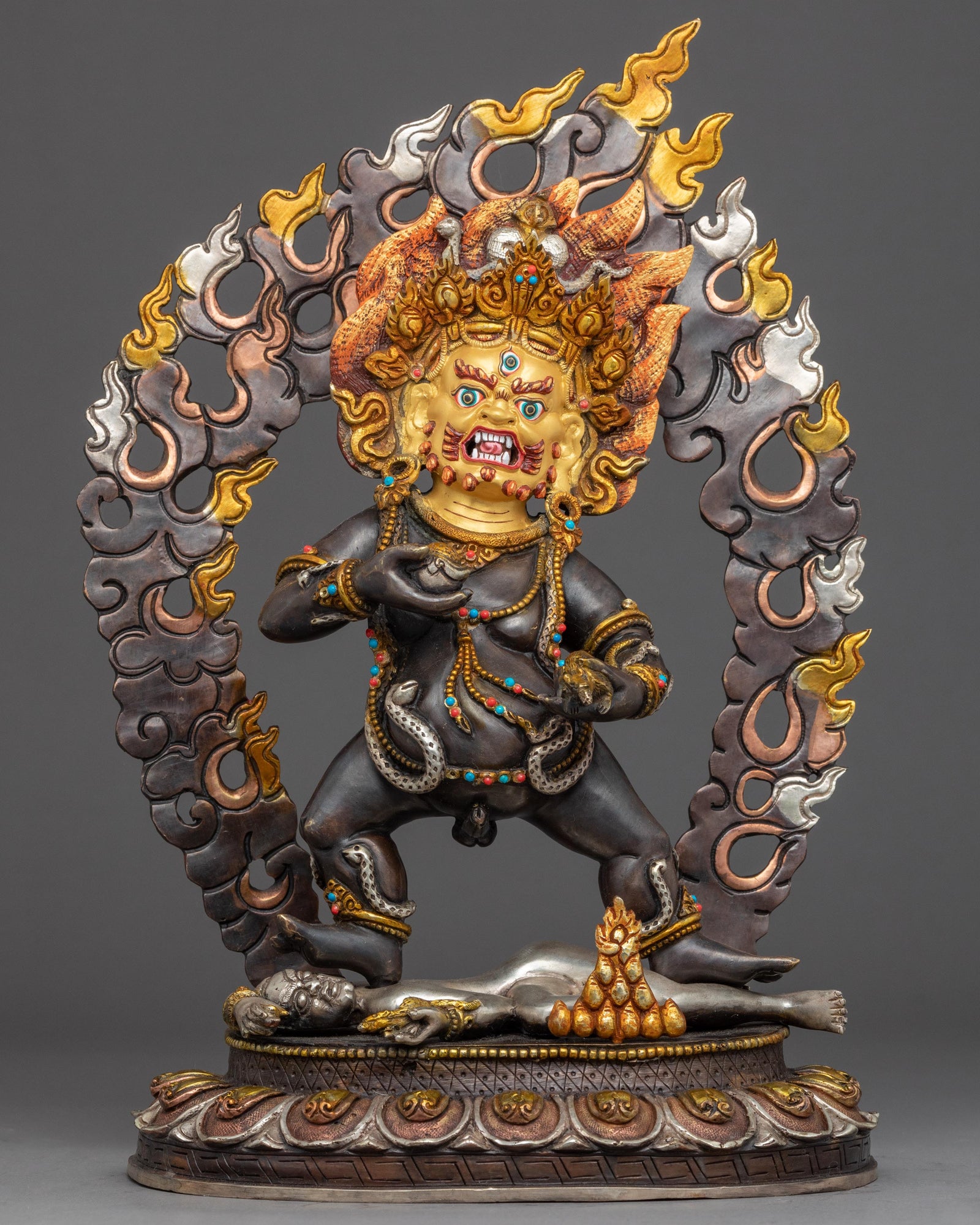 Black Dzambhala Statue | Wealth Deity