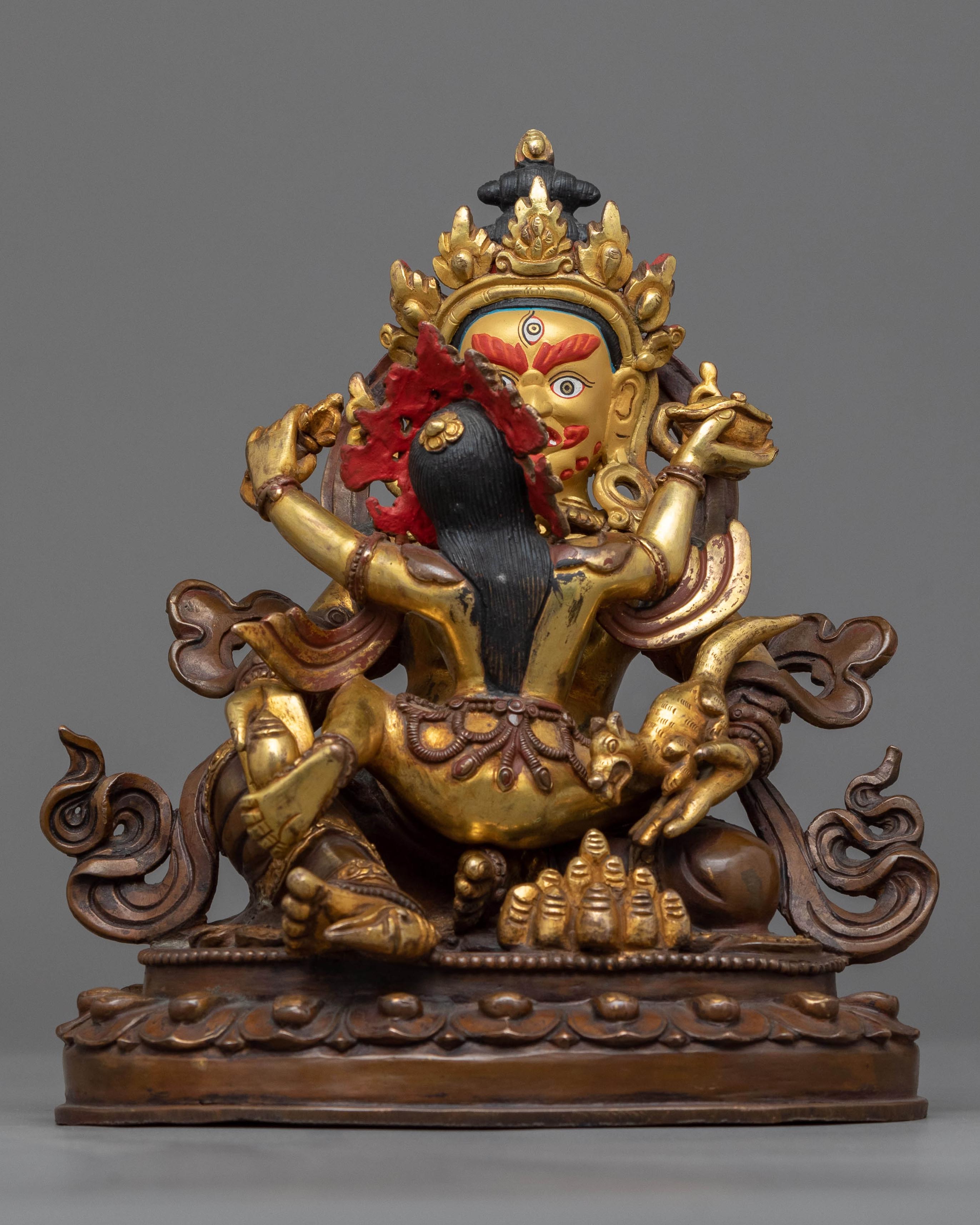 Dzambhala With Consort in Yab-Yum Position | Buddhist Artwork
