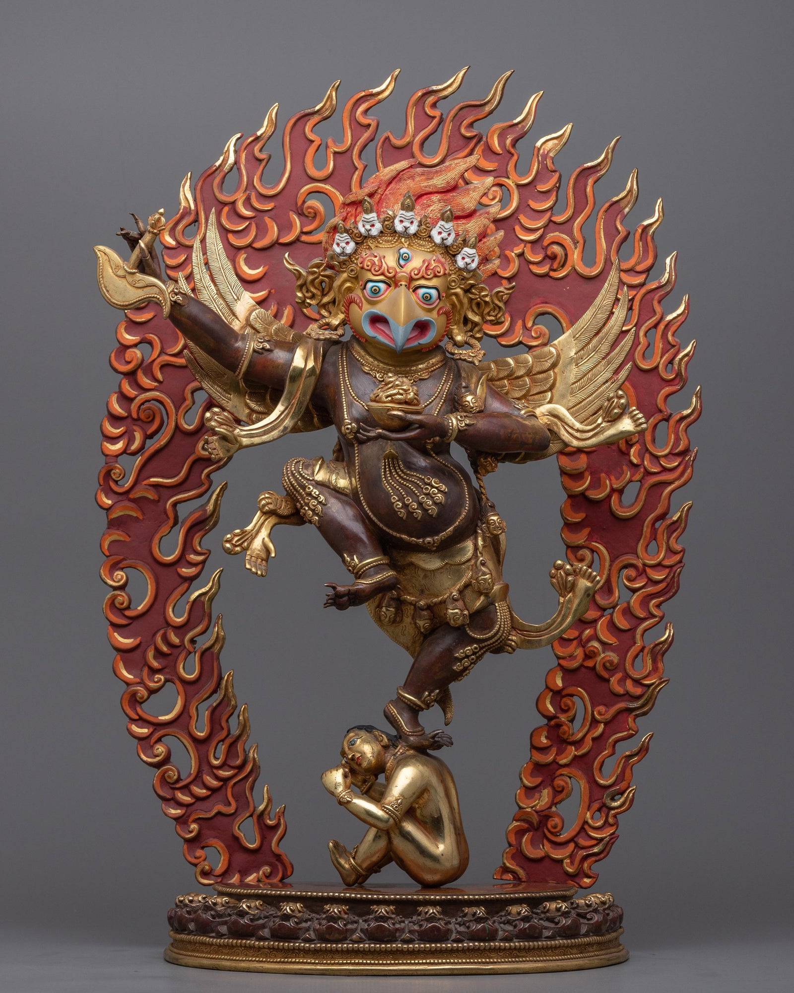 Garuda Statue for Buddhist Altar | God of Strength and Vigilance