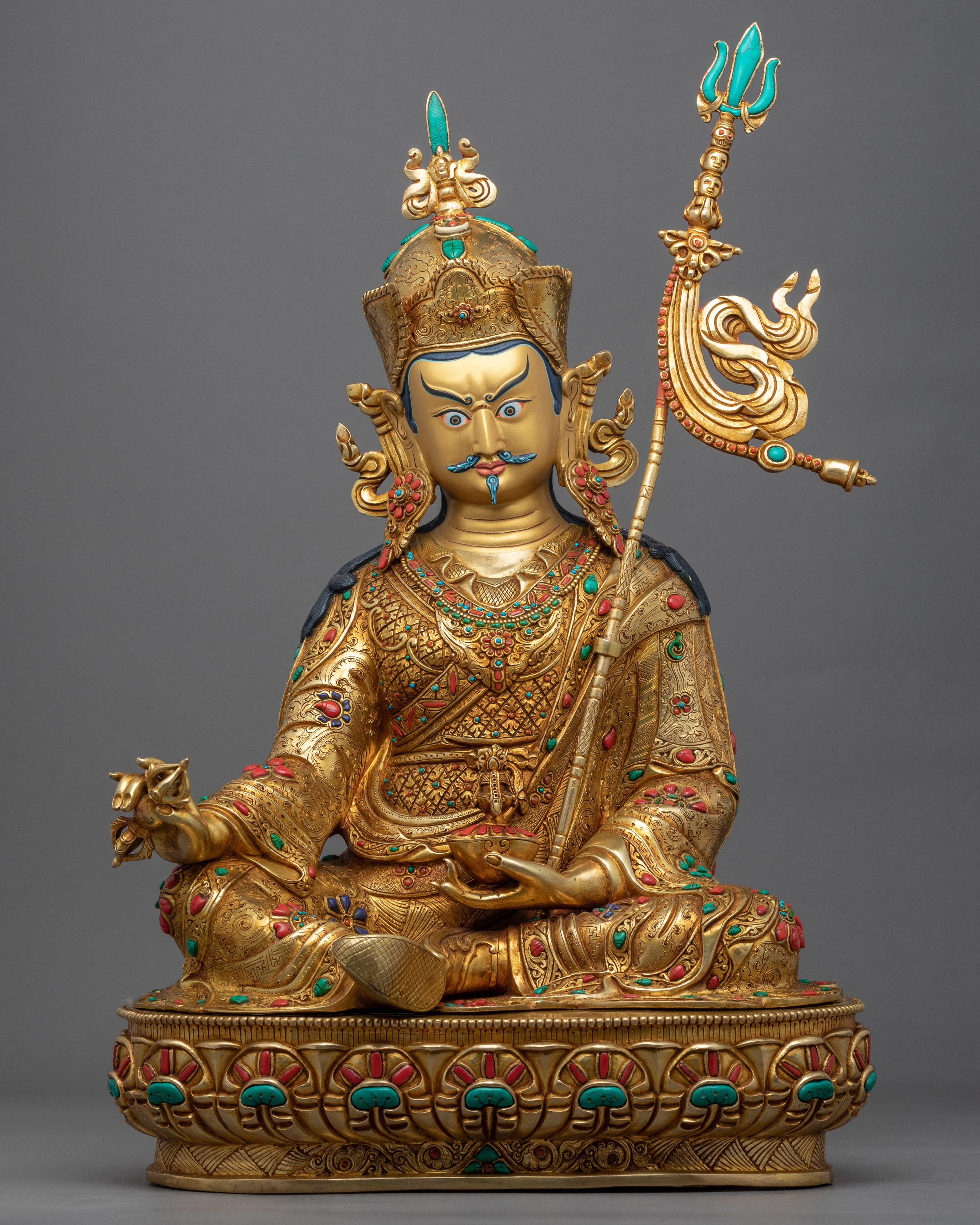 Lotus Born Master Statue | Traditionally Made Guru Rinpoche Sculpture