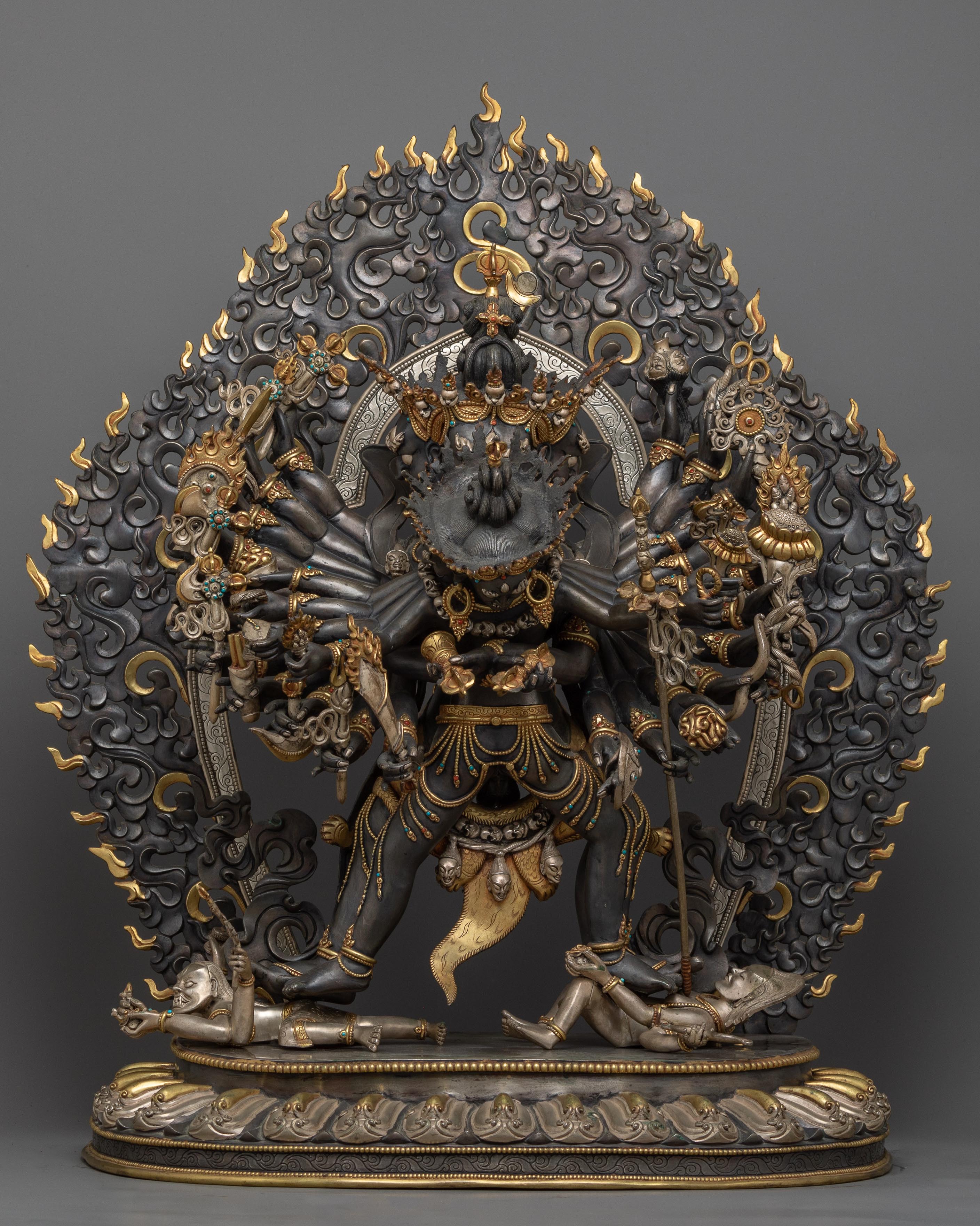 Kalachakra Mantra Practice Sculpture | Traditional Tibetan Style Buddh
