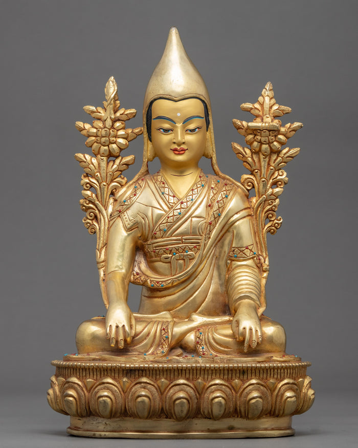 Longchenpa Statue | Traditional Hand Carved Buddhist Art