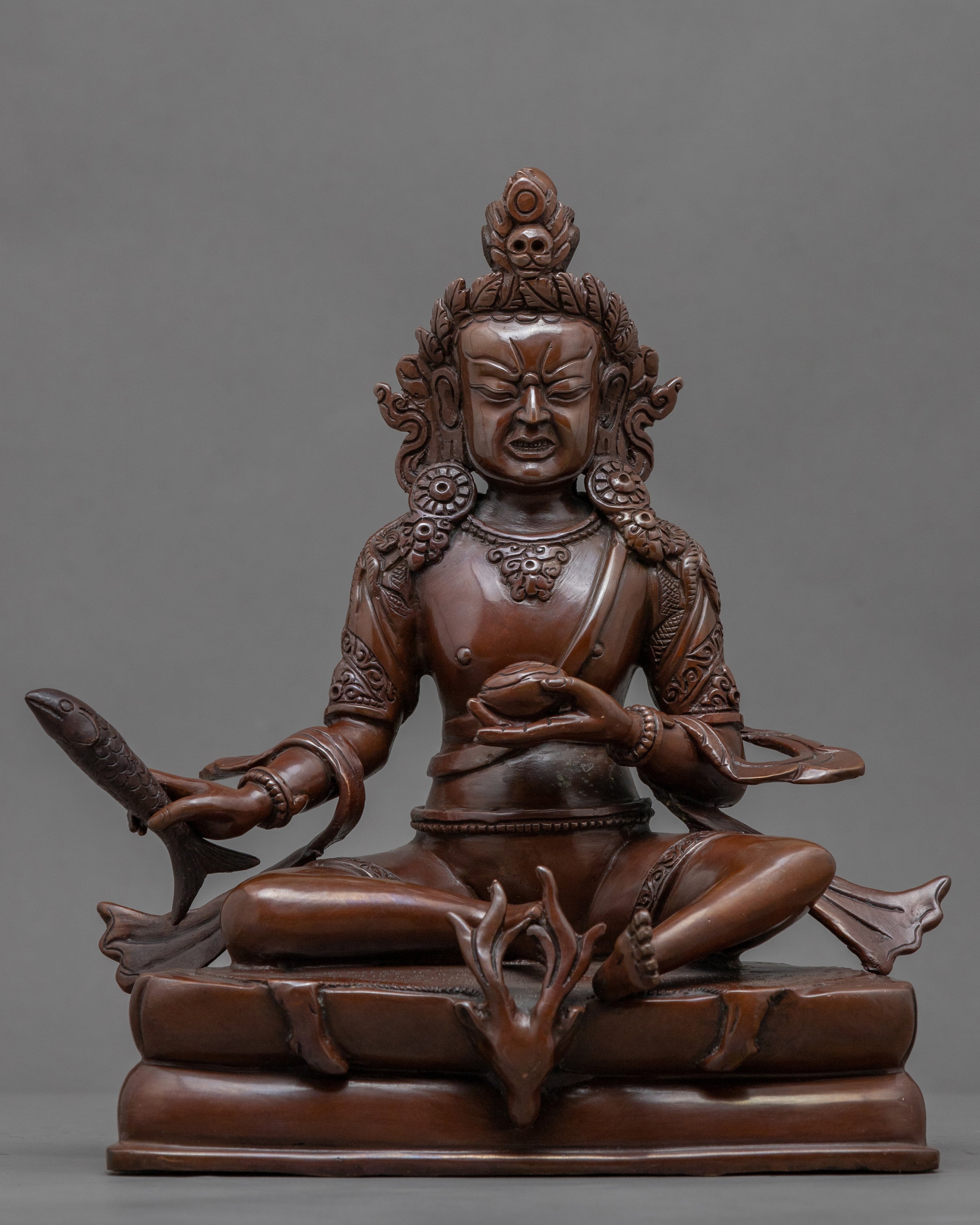 Traditional Yoga Naropa Copper Statue | Traditionally Hand Crafted Bud
