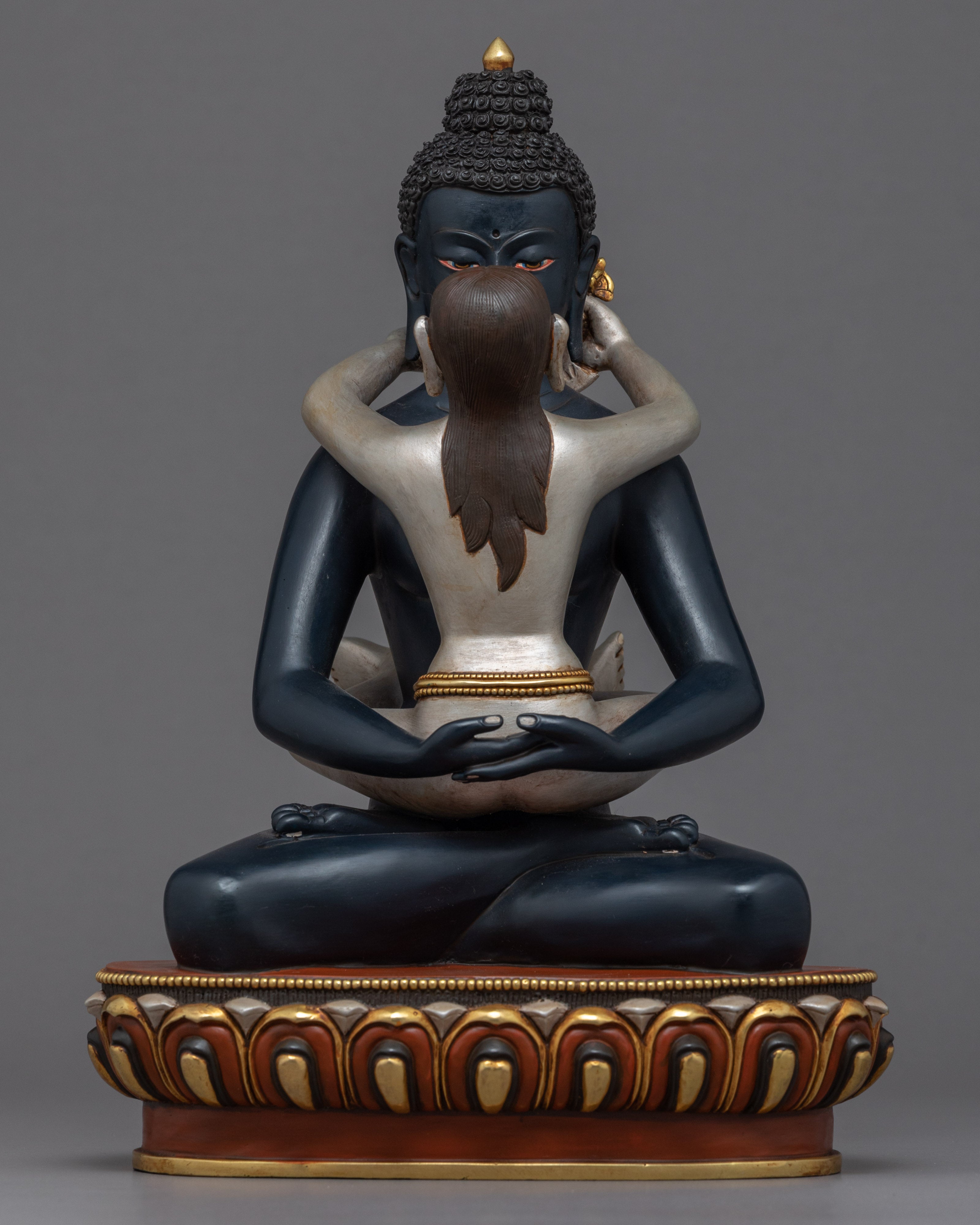 Samantabhadra With Consort Sculpture | Traditionally Hand-Carved Statu