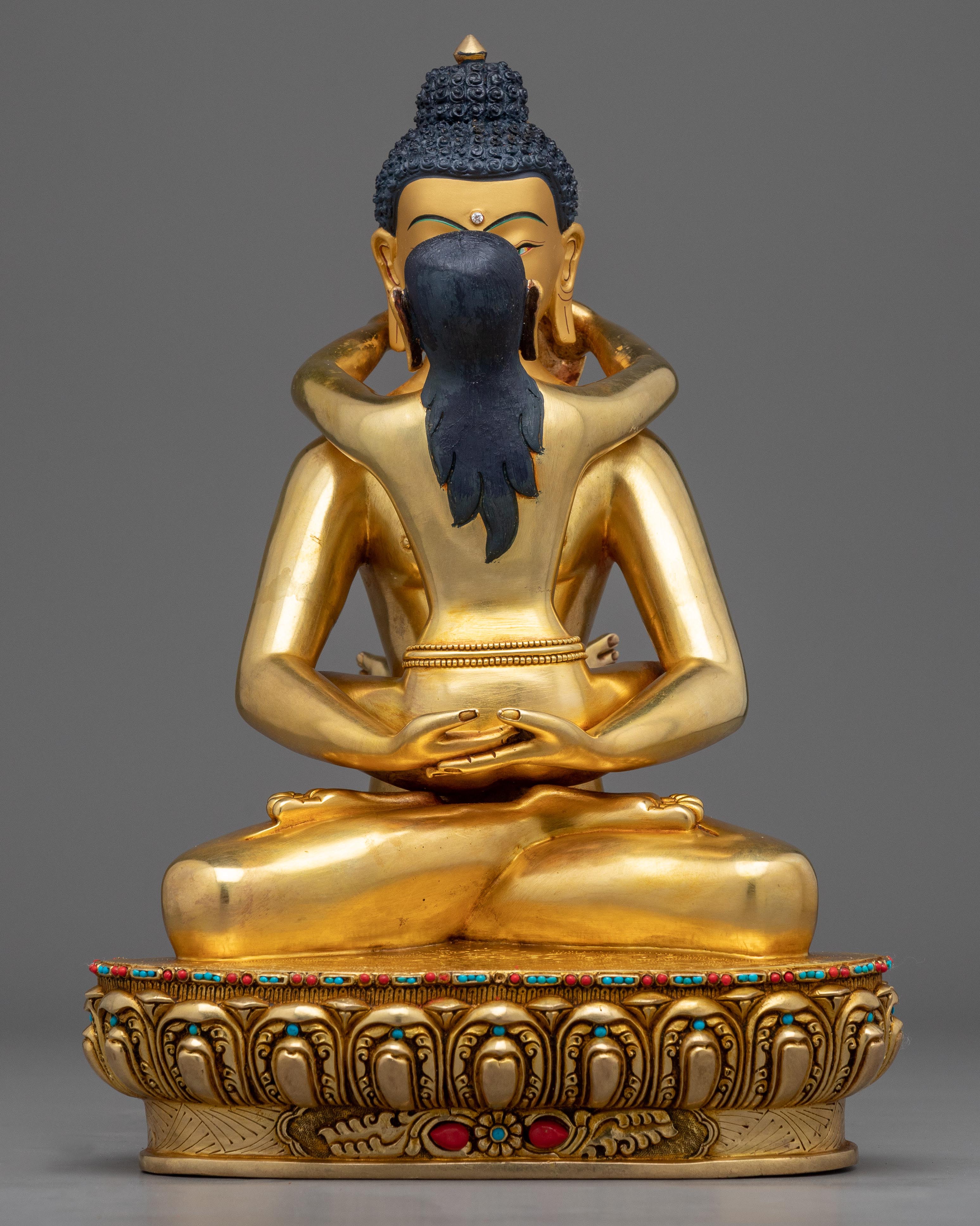 Samantabhadra and Samantabhadri Statuette | Harmonious Gold Gilded Bud