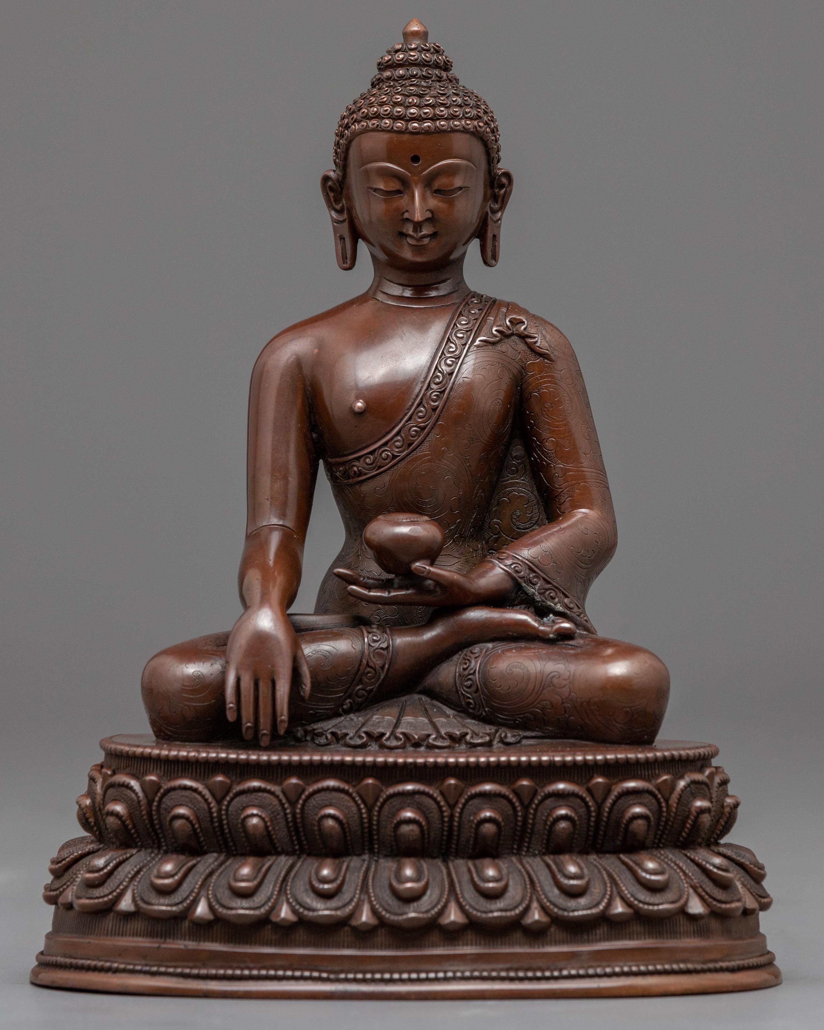 The Buddha Shakyamuni Statue | Himalayan Oxidized Statues
