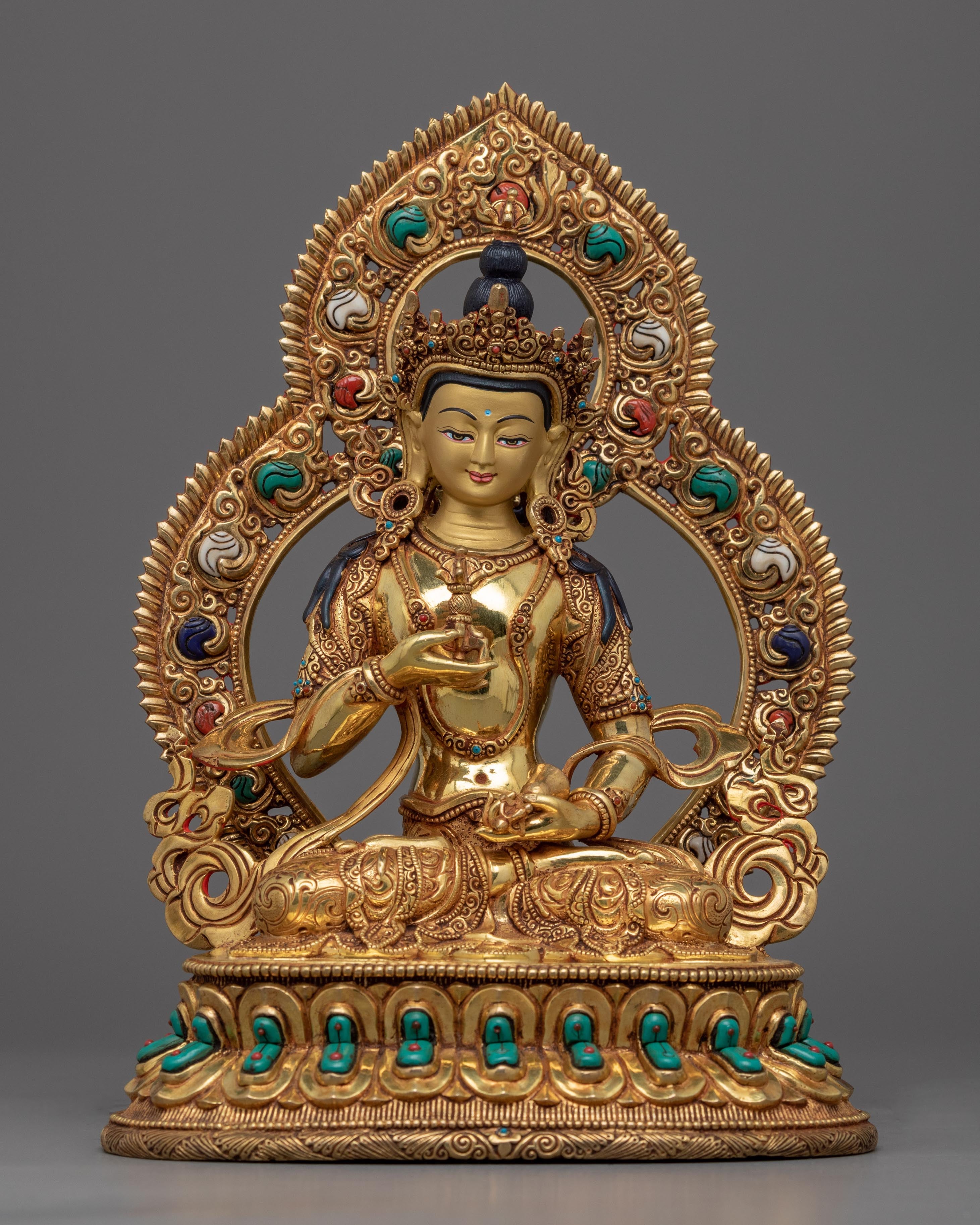 Vajrasattva Mantra Practice Statue | Traditional Handcrafted Buddhist