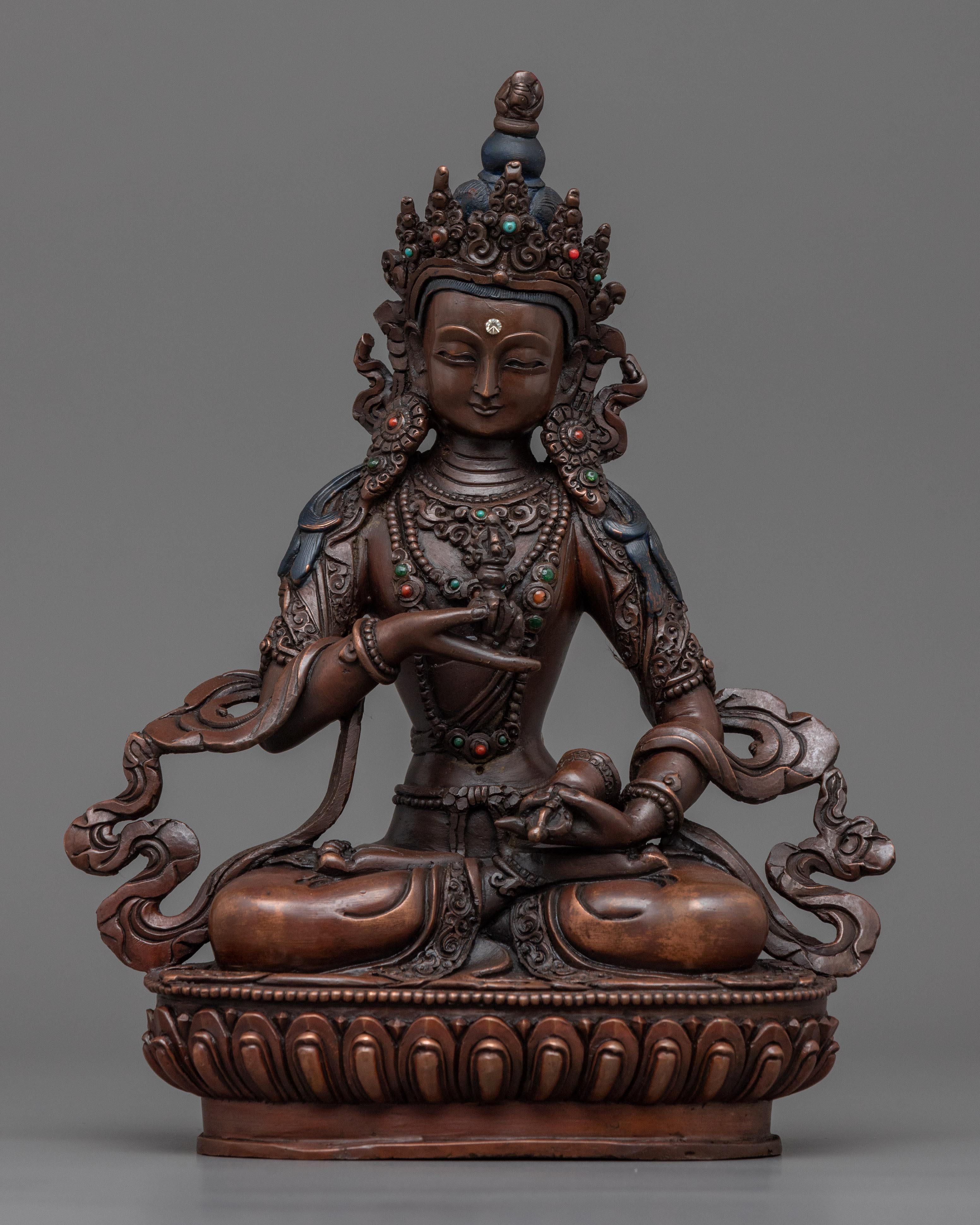 Vajrasattva Mantra Practice Sculpture | Himalayan Buddhist Artwork, Ma